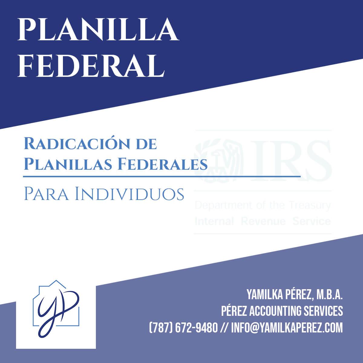 Planilla Federal – Pérez Accounting Services